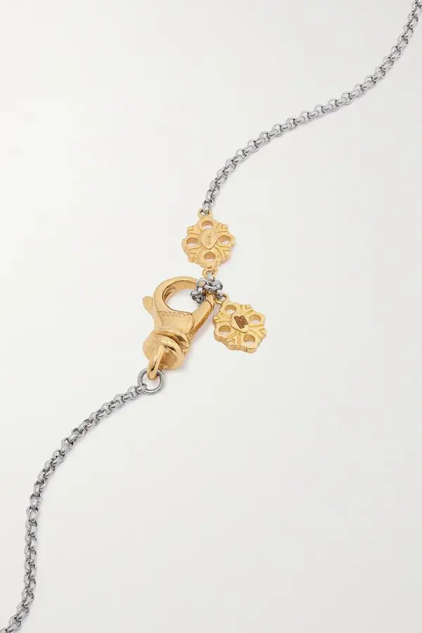 Buccellati Opera Tulle 18-karat Yellow And White Necklace