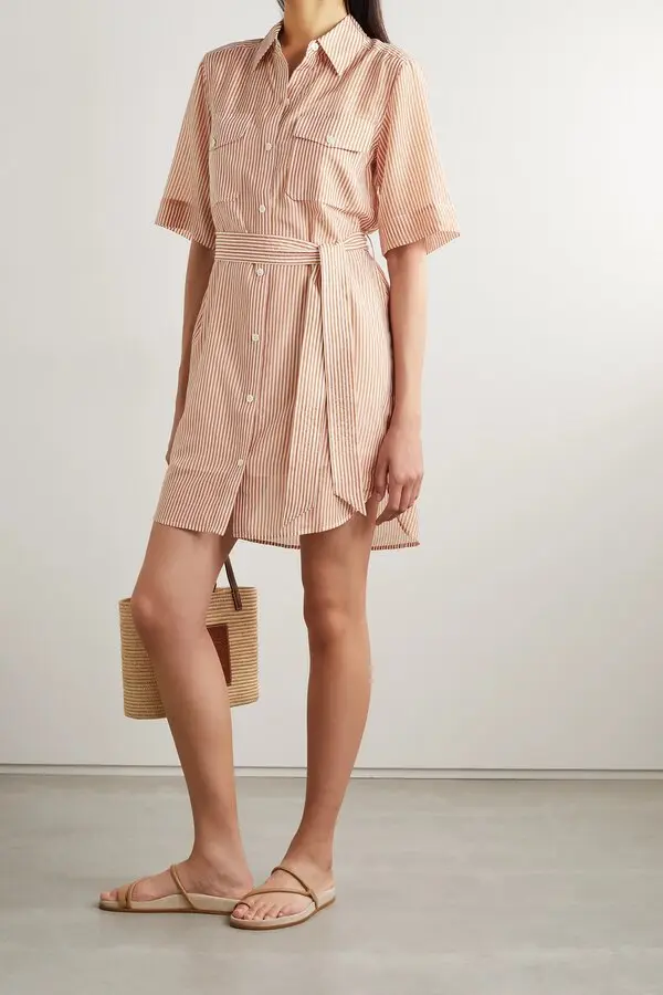 equipment striped shirt dress Equipment | Ravena Dress | Xs