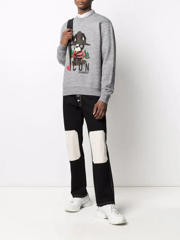 Dsquared2 Graphic Print Cotton Sweatshirt