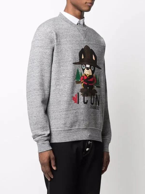 Dsquared2 Graphic Print Cotton Sweatshirt