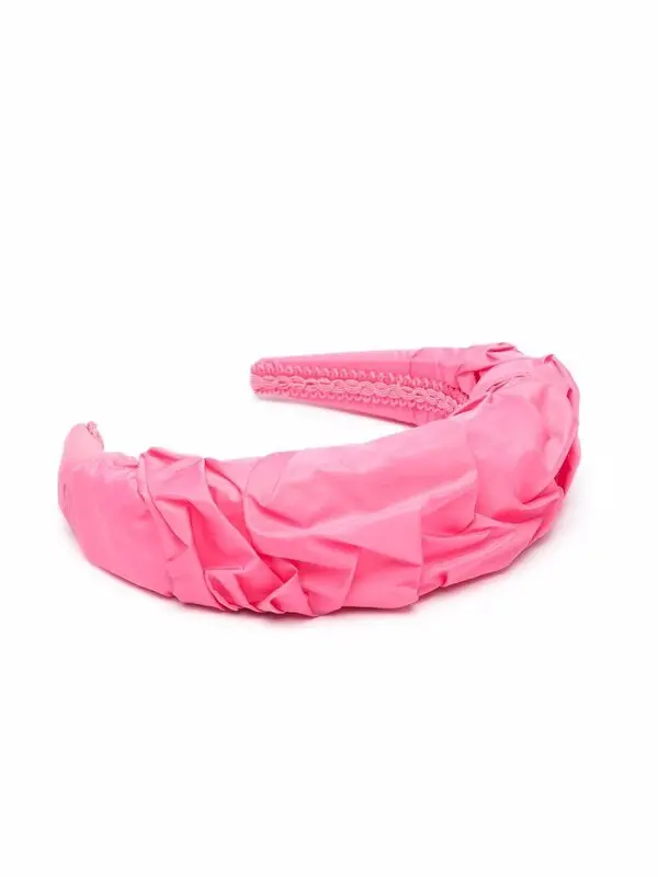 Red Valentino Gathered-Effect Padded Headband - Pink  display picture 1