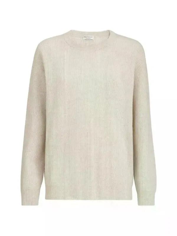 Brunello Cucinelli Long-sleeve Knitted Jumper - Neutrals
