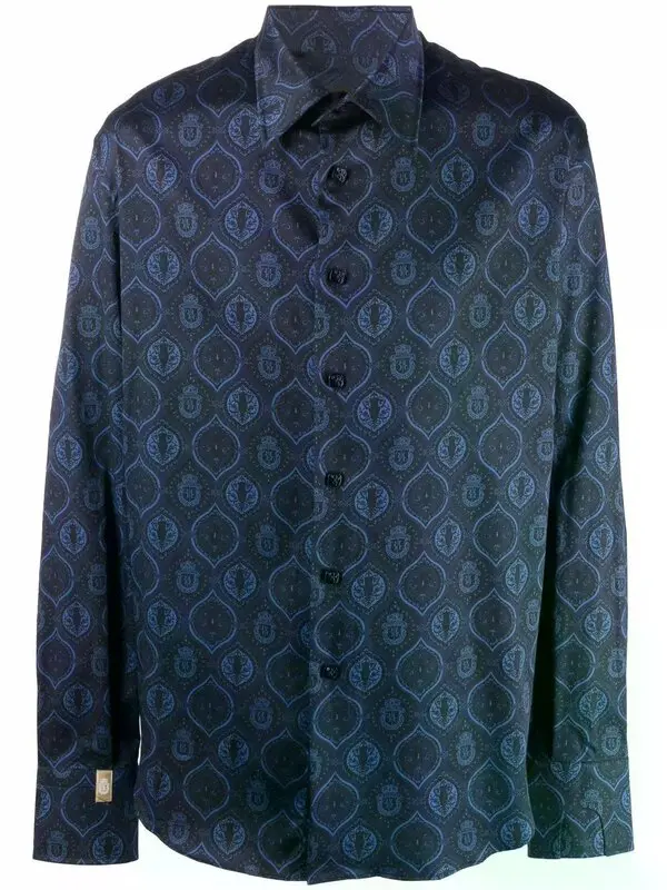 BILLIONAIRE Flavio Baroque-print Shirt