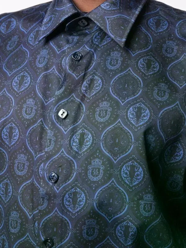 BILLIONAIRE Flavio Baroque-print Shirt