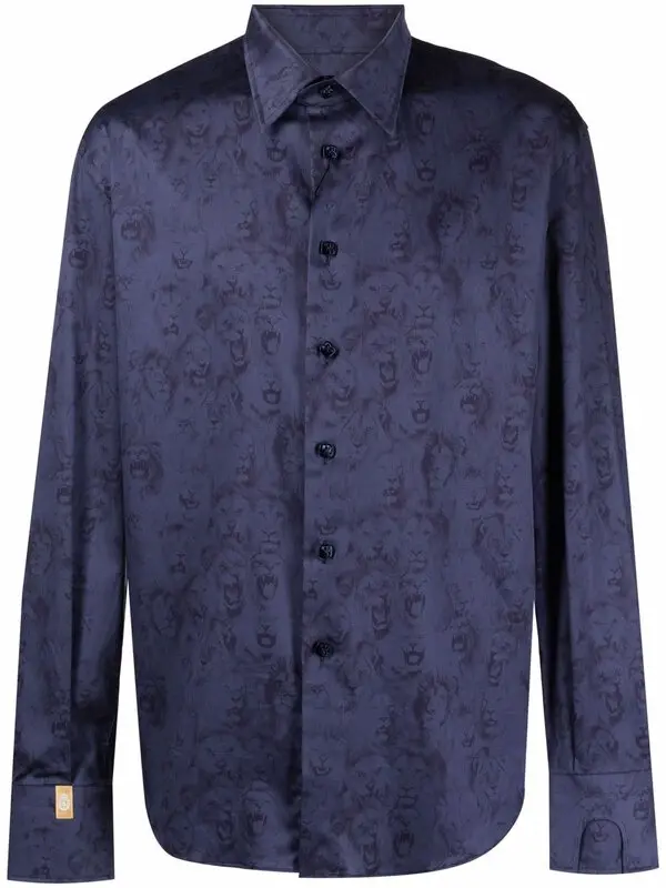 BILLIONAIRE Flavio Lion Graphic-print Shirt