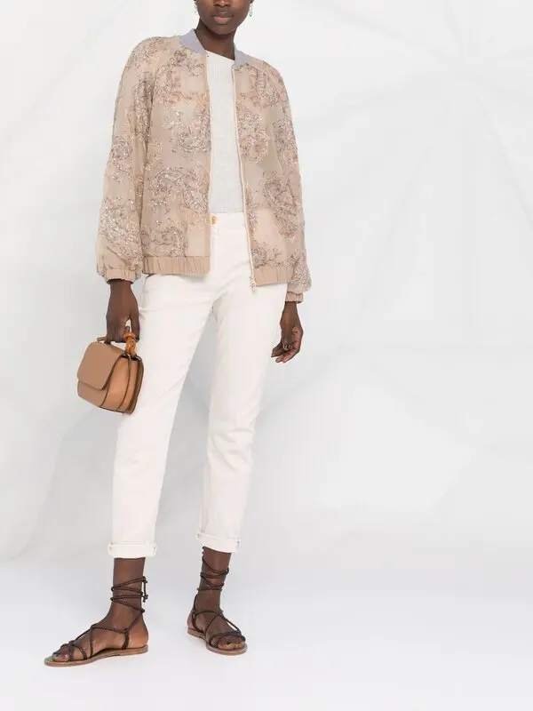 Brunello Cucinelli Cropped Skinny-fit Jeans