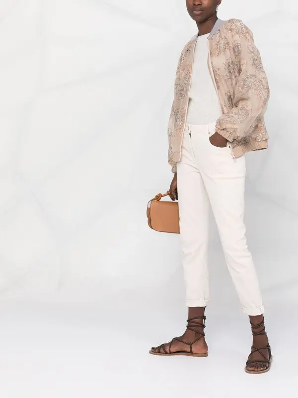 Brunello Cucinelli Cropped Skinny-fit Jeans