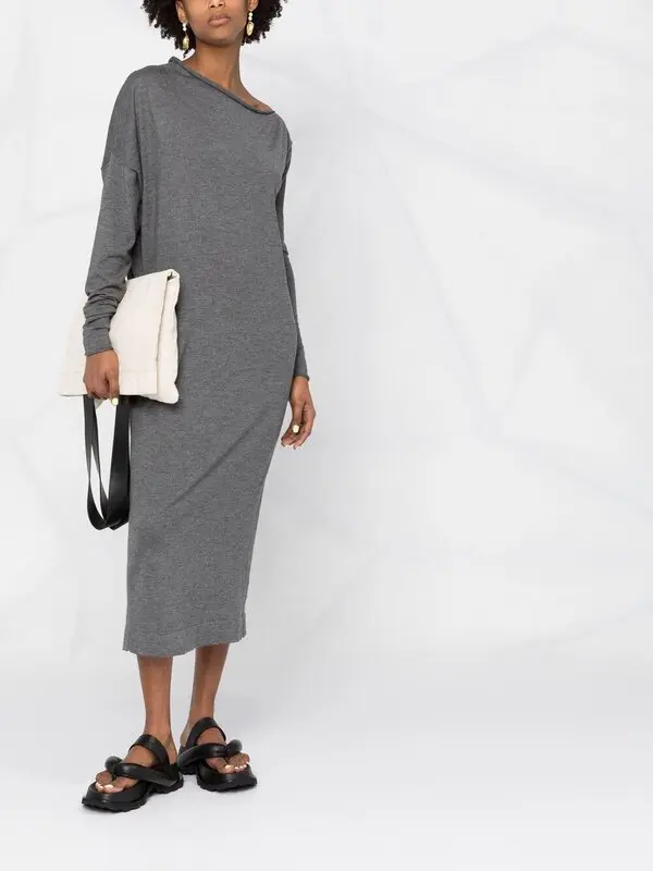 Brunello Cucinelli Asymmetrical Neck Knitted Dress