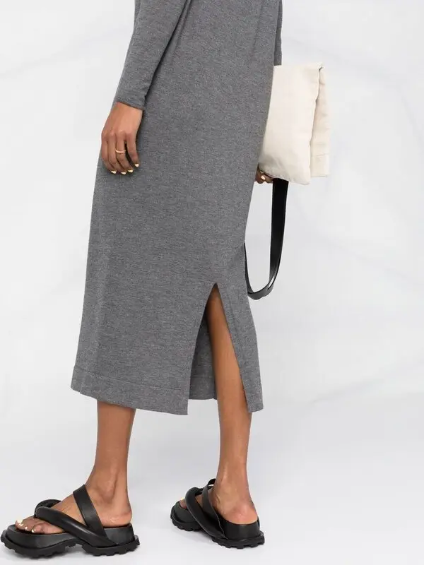 Brunello Cucinelli Asymmetrical Neck Knitted Dress