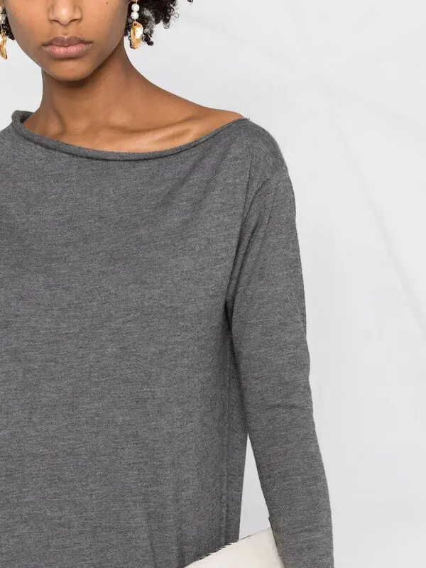 Brunello Cucinelli Asymmetrical Neck Knitted Dress
