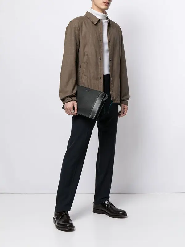 Bally Leather Rear-handle Clutch