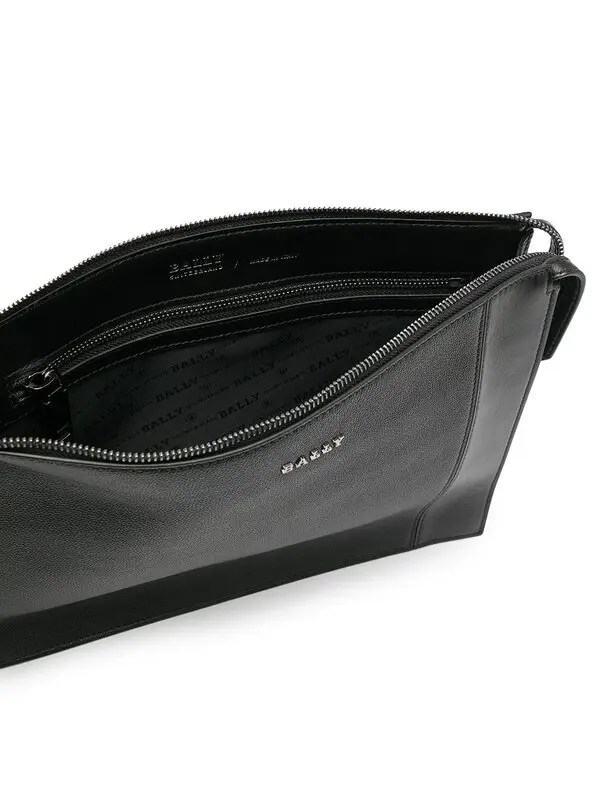 Bally Leather Rear-handle Clutch