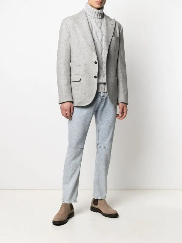 Brunello Cucinelli Stonewashed Straight-leg Jeans - Blue