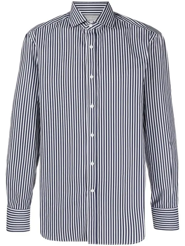 Brunello Cucinelli Striped Cotton Shirt