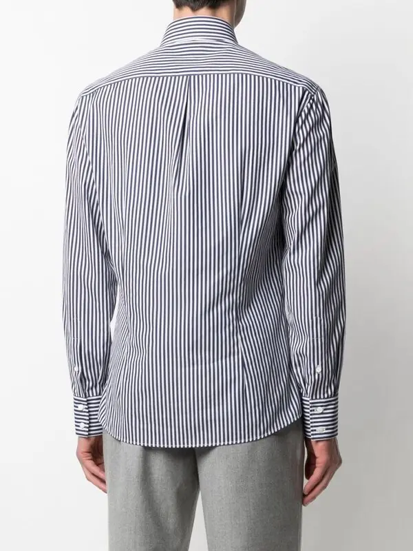 Brunello Cucinelli Striped Cotton Shirt