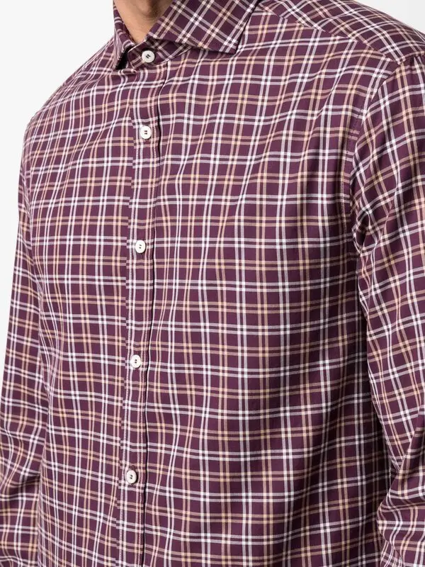 Brunello Cucinelli Checked Cotton Shirt