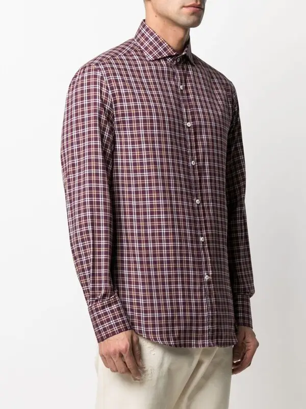 Brunello Cucinelli Checked Cotton Shirt