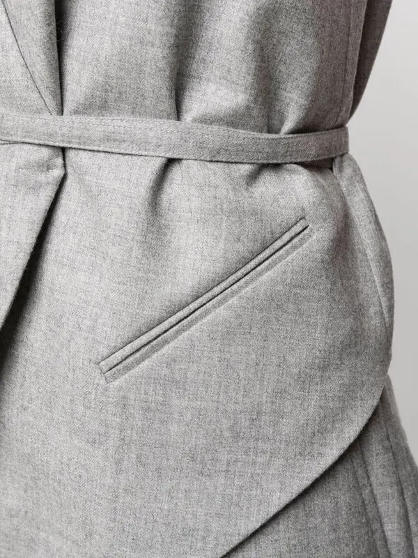 Brunello Cucinelli Belted Waistcoat - Grey