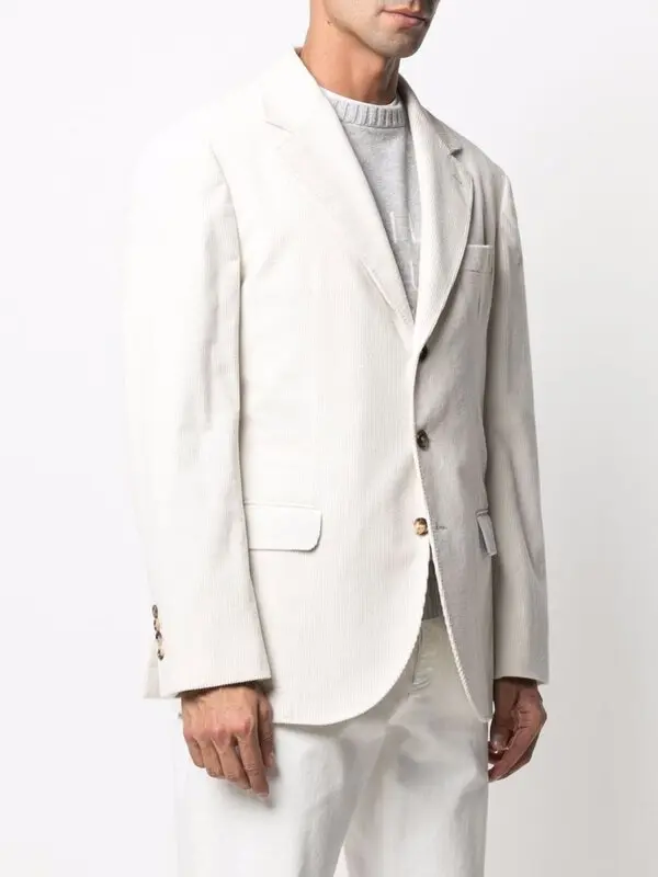 Brunello Cucinelli Single-breasted Cotton Blazer