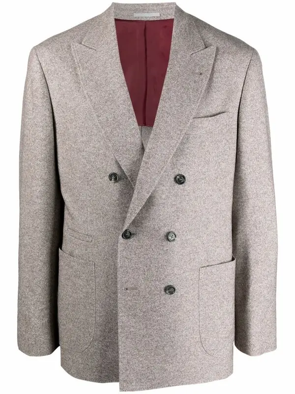 Brunello Cucinelli Double-breasted Blazer - Neutrals