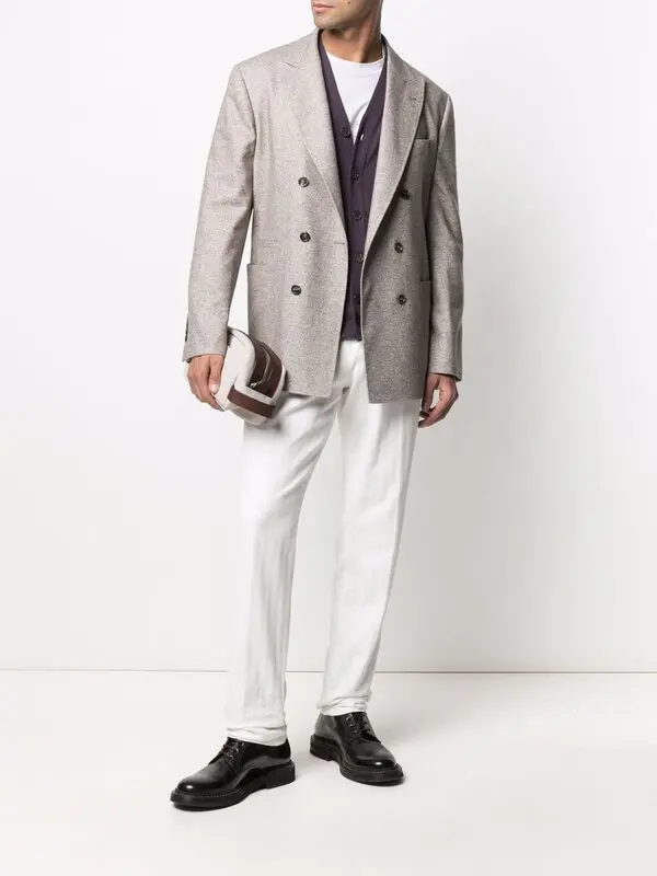 Brunello Cucinelli Double-breasted Blazer - Neutrals