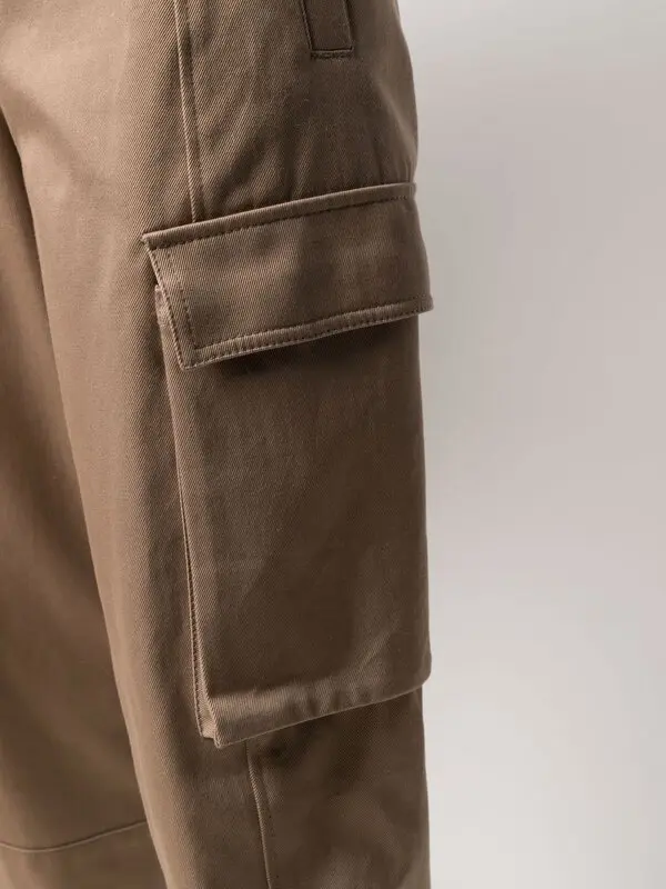 Brunello Cucinelli Cropped Cargo Trousers - Brown