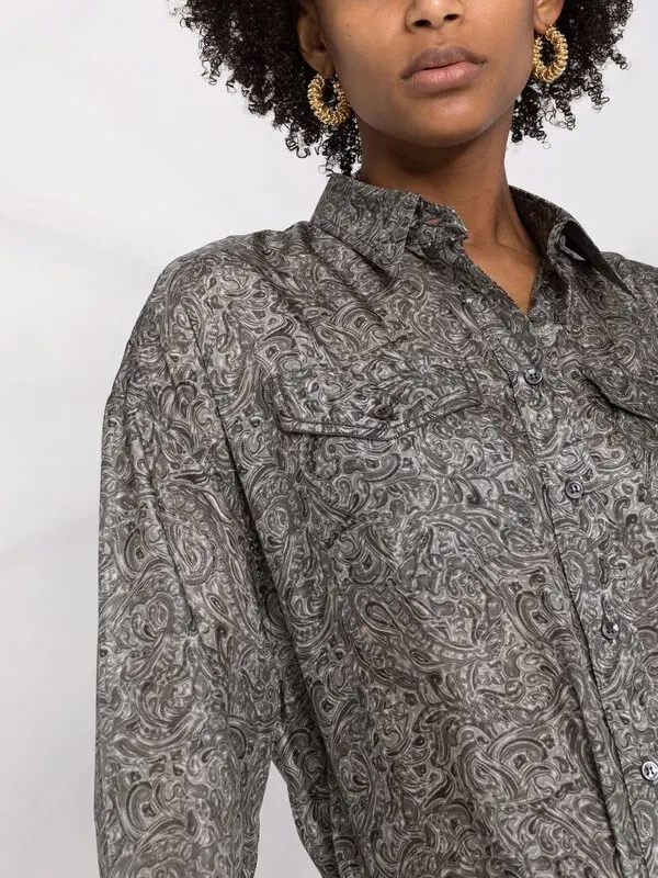 Brunello Cucinelli Paisley-print Long-sleeve Shirt