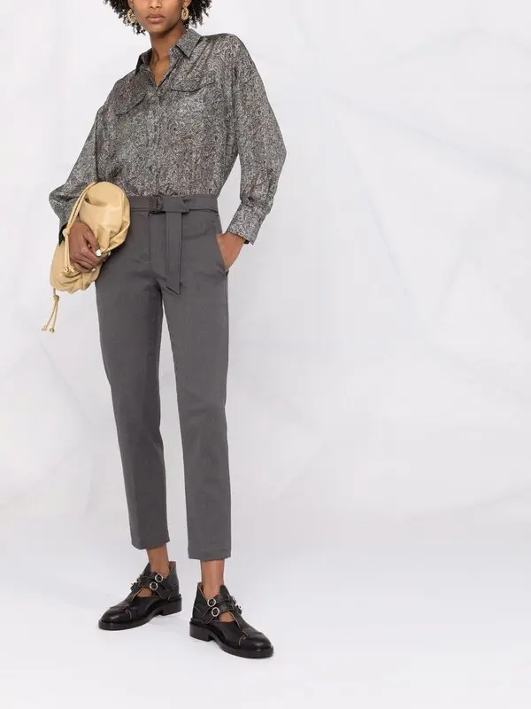 Brunello Cucinelli Paisley-print Long-sleeve Shirt
