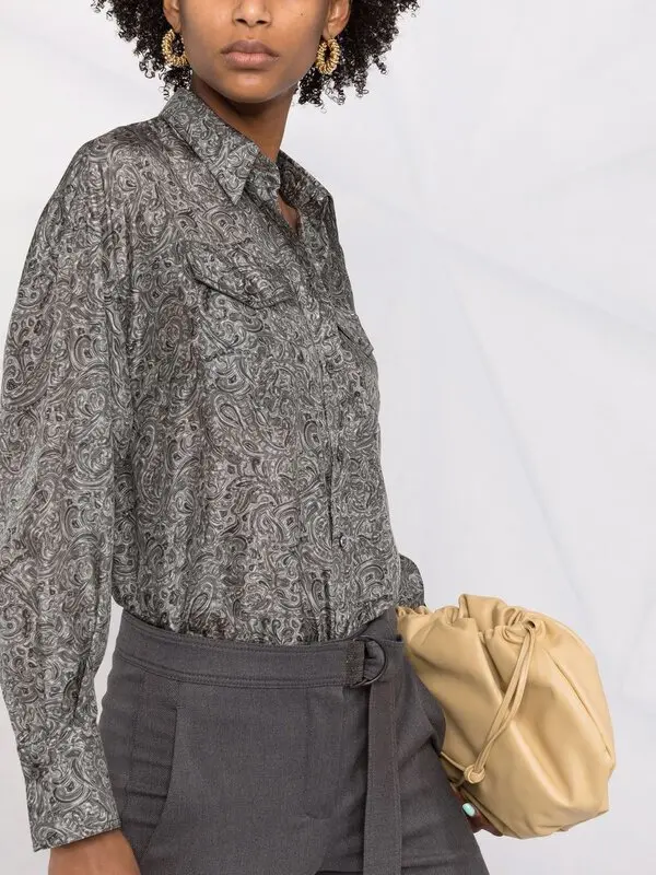Brunello Cucinelli Paisley-print Long-sleeve Shirt