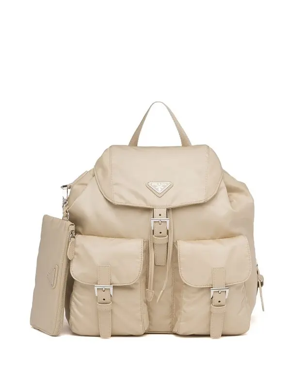Prada Re-nylon Backpack - Neutrals