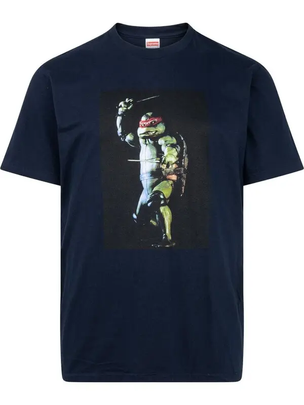 Supreme Raphael Graphic-Print T-Shirt - Blue | Editorialist