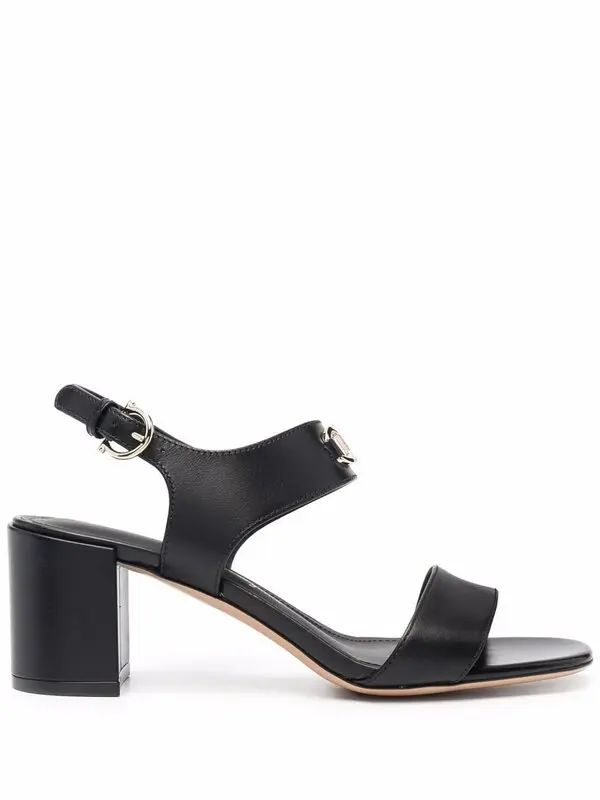 FERRAGAMO Gancini Leather Sandals