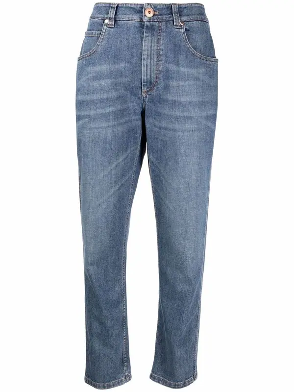 Brunello Cucinelli Mid-rise Straight-leg Jeans
