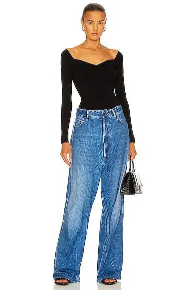 Balenciaga Trompe L'Oeil Pant - Blue | Editorialist
