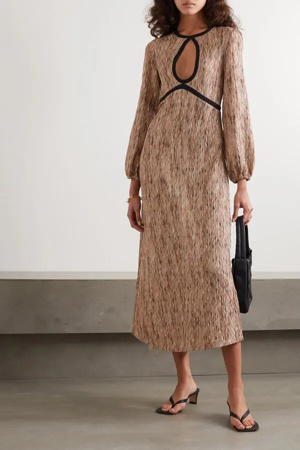 metallic thread knit dress Multicolor Metallic Thread Sweater Mini Dress
