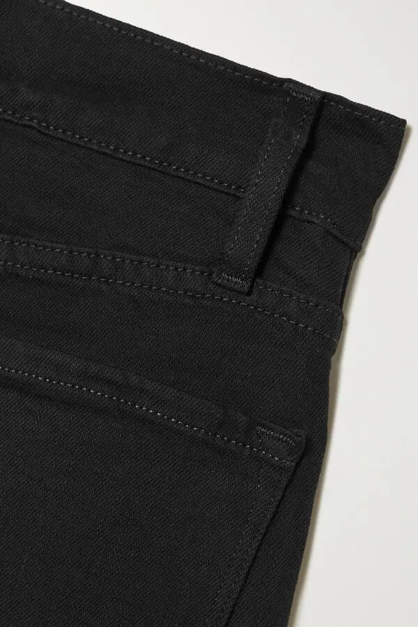 FRAME Le Palazzo High-rise Wide-leg Jeans - Black