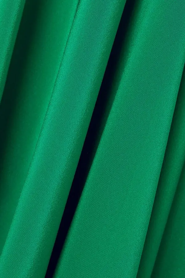 CHRISTOPHER KANE Crystal-embellished Pleated Crepe De Chine Midi Dress