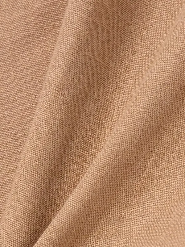 Le Kasha Jirja Cropped Linen Top - Neutrals