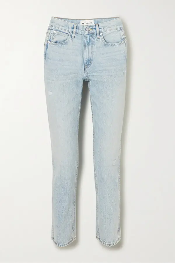 SLVRLAKE Virginia High-rise Straight-leg Jeans