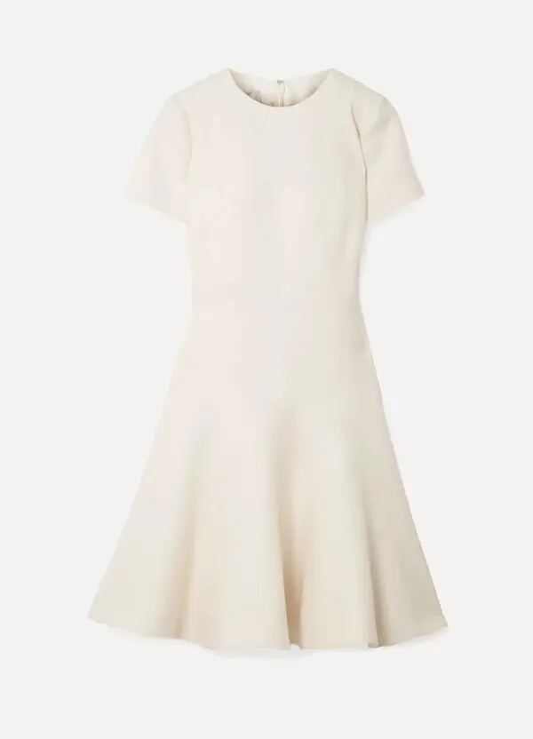 Valentino Garavani Wool And Silk-blend Dress