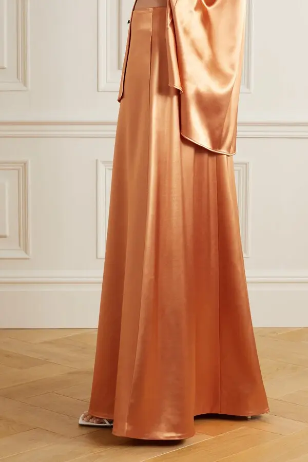 JIL SANDER Satin Maxi Skirt