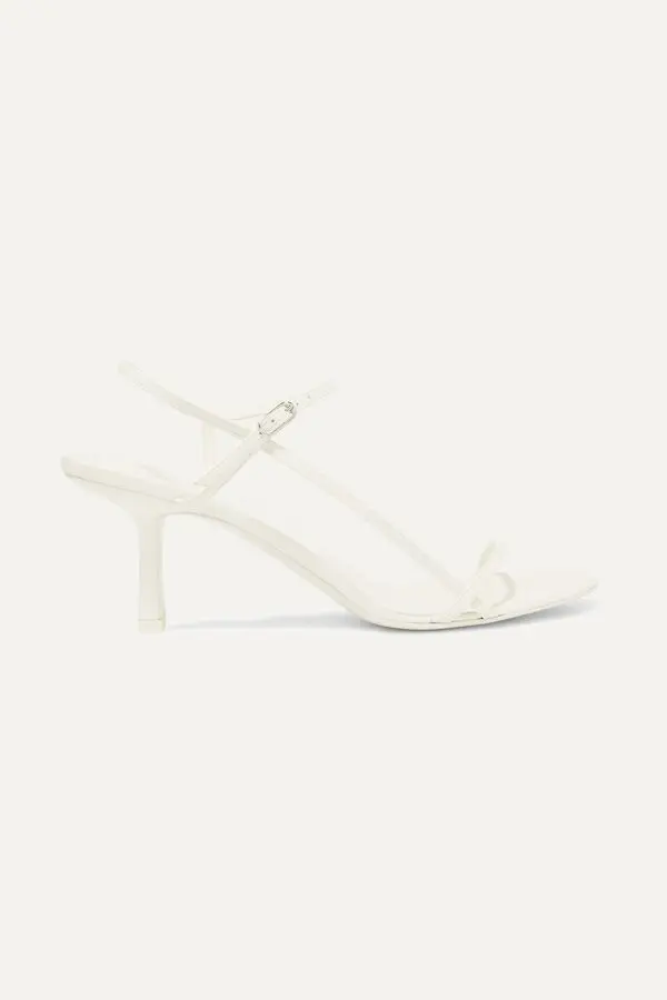 THE ROW Bare Leather Sandals - White