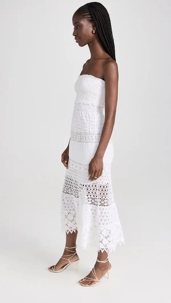 Temptation Positano Ungheria Strapless Broderie Anglaise Dress