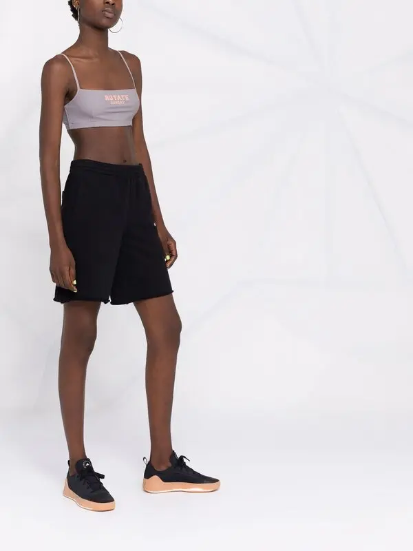 ROTATE BY BIRGER CHRISTENSEN Logo-print Bra Top