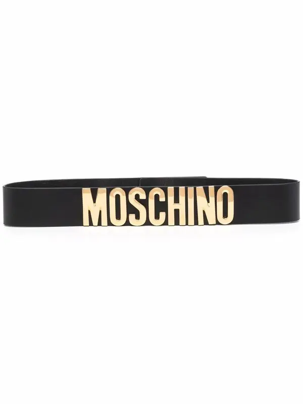 Moschino Leather Belt - Black