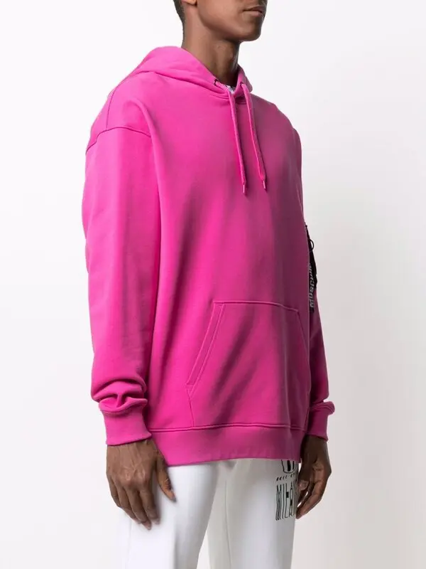 Moschino Cotton Hoodie With Zip Pocket