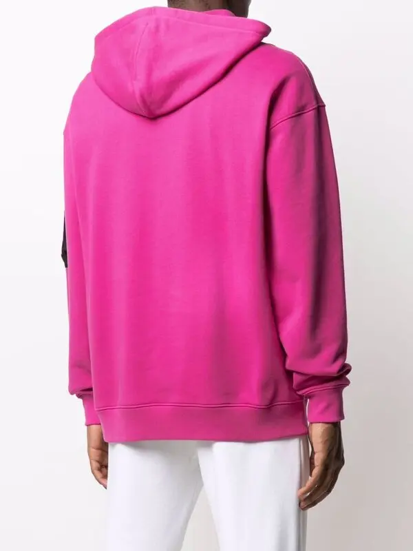 Moschino Cotton Hoodie With Zip Pocket