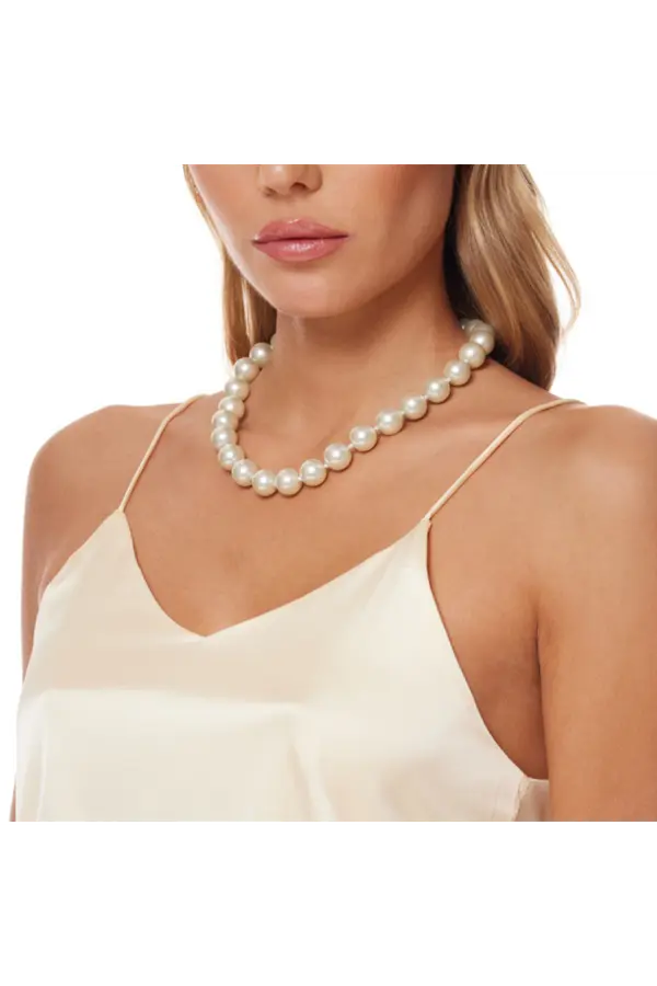 KENNETH JAY LANE Light Cultura Pearl Necklace - Lime