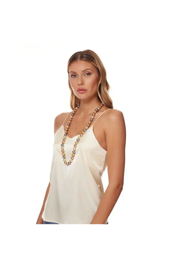 KENNETH JAY LANE Multicolored Pearl Necklace