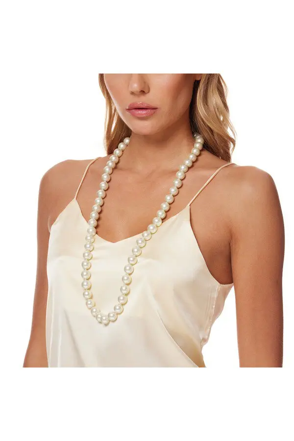 KENNETH JAY LANE Light Cultura Pearl Necklace - Lime